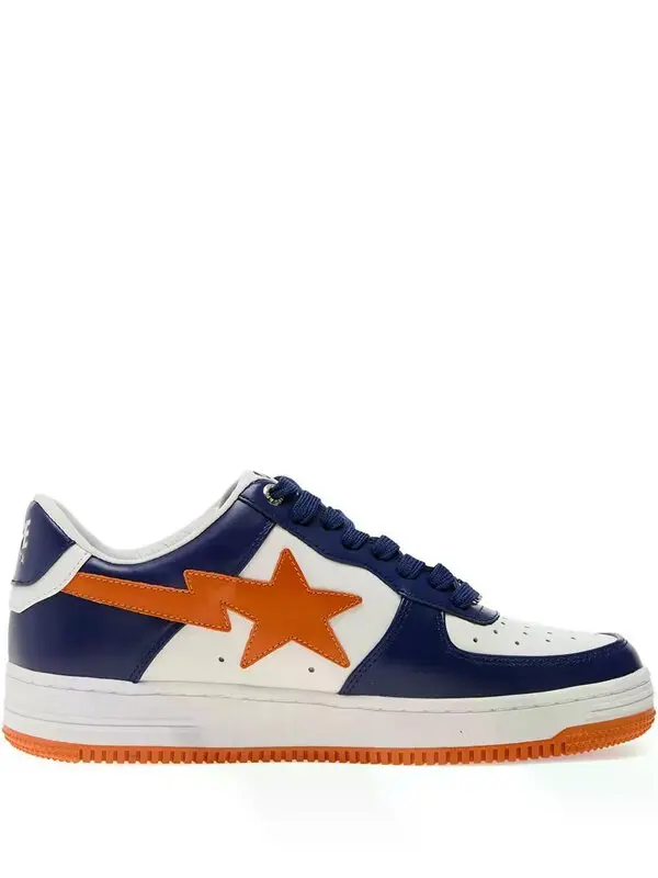 A BATHING APE Star Lightning Bolt Sneakers - Blue