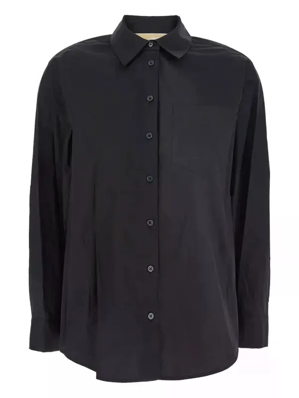 Michael Kors Button-down Shirt With Pocket - Black