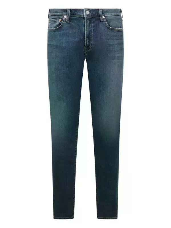 Citizens Of Humanity Engraved-logo Patch Straight-leg Jeans