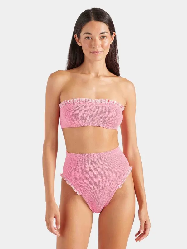 Hunza G Peggy Bikini - Milkshake Gingham