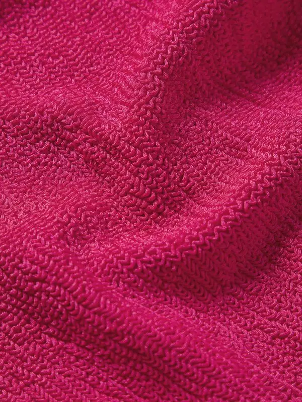 Hunza G Coverage Square Neck One Piece Swimsuit - Metallic Raspberry