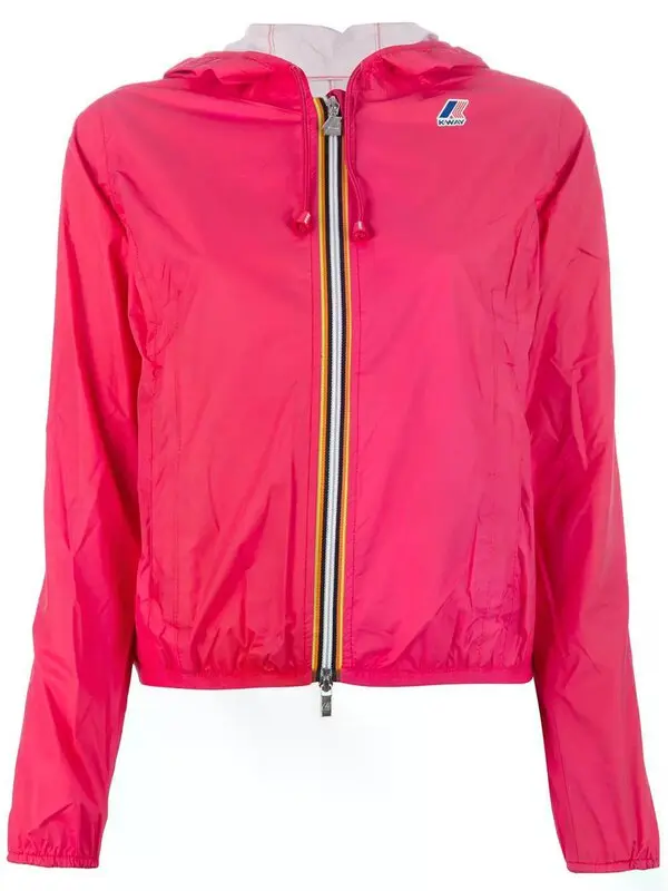K-WAY Hooded Windbreaker - Pink