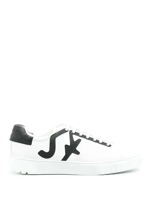 FERRAGAMO Sf Leather Lace-up Trainers - White