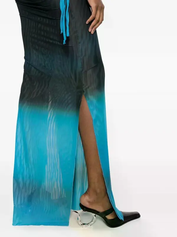KERNE.MILK Maya Gradient-effect Maxi Skirt