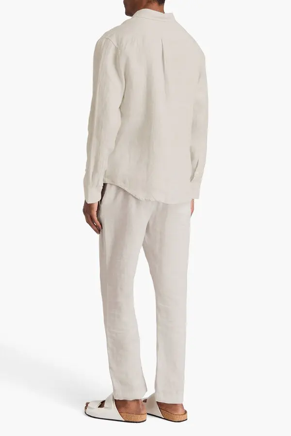 Frescobol Carioca Telles Striped Linen Shirt - Ecru