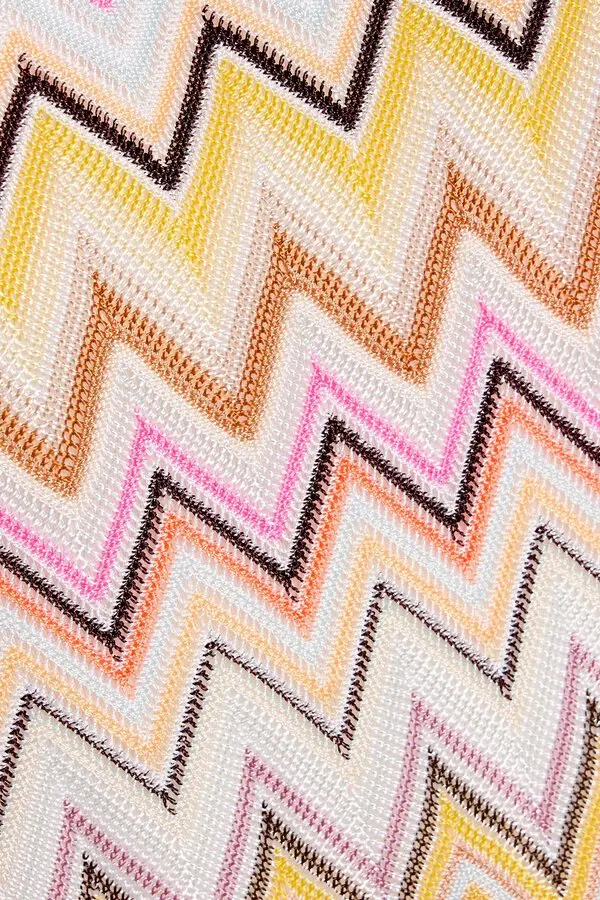 Missoni Crochet-knit Mini Dress - Yellow