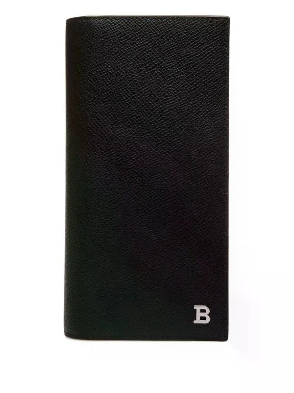Bally Embossed Leather Wallet - Black
