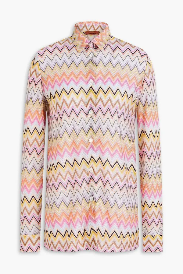Missoni Crochet-knit Shirt - Yellow