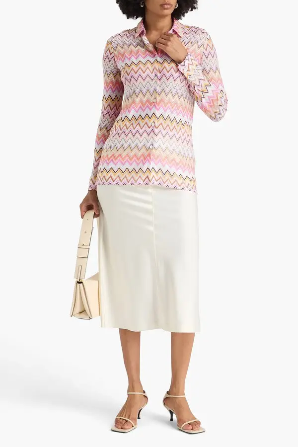 Missoni Crochet-knit Shirt - Yellow