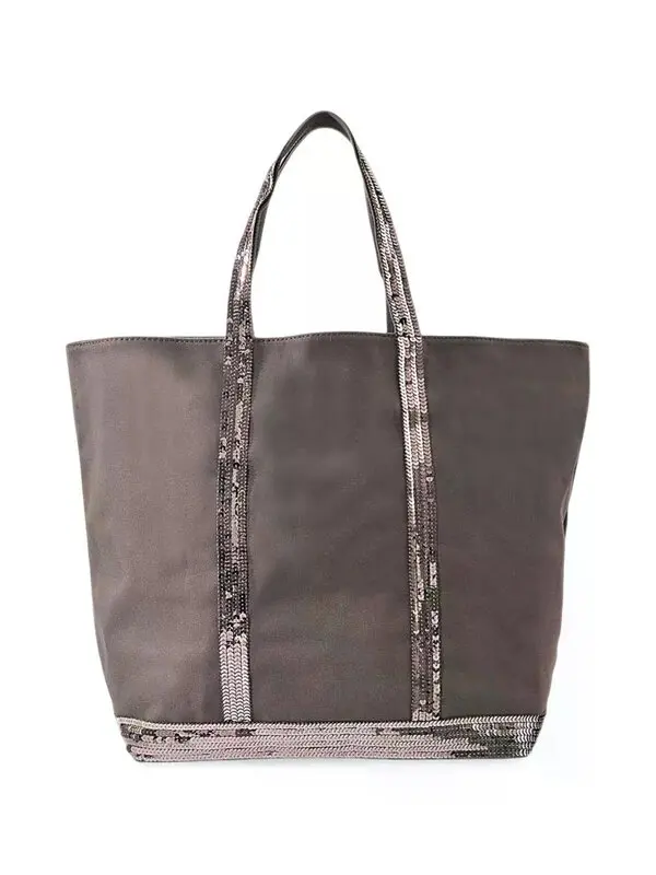 Vanessa Bruno Sequin Trim Shopping Tote - Grey