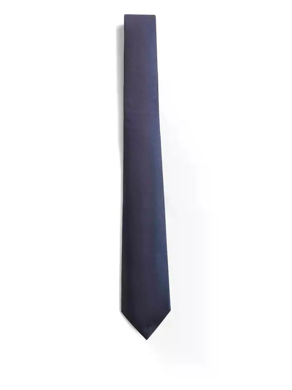 Dolce & Gabbana Pointed-tip Silk Standard Tie - Blue