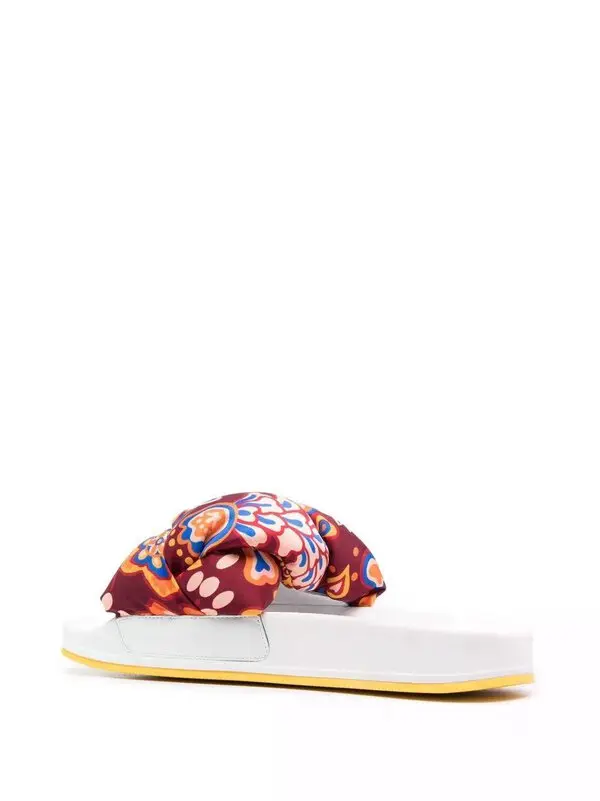 La DoubleJ Treccia Embroidered Slides