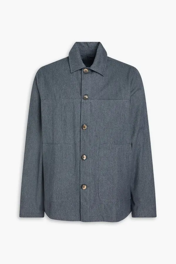 Frescobol Carioca Belford Herringbone Jacket - Navy