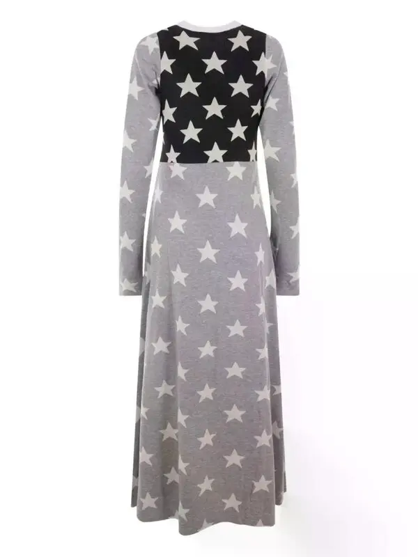 REWARD IF FOUND Star-print Button-front Dress