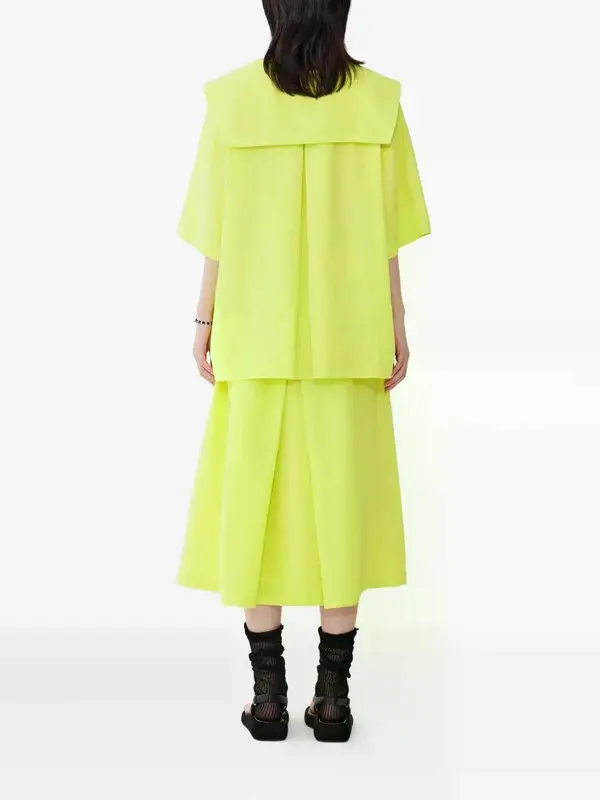 STUDIO TOMBOY Sailor-collar Drawstring-hem Blouse