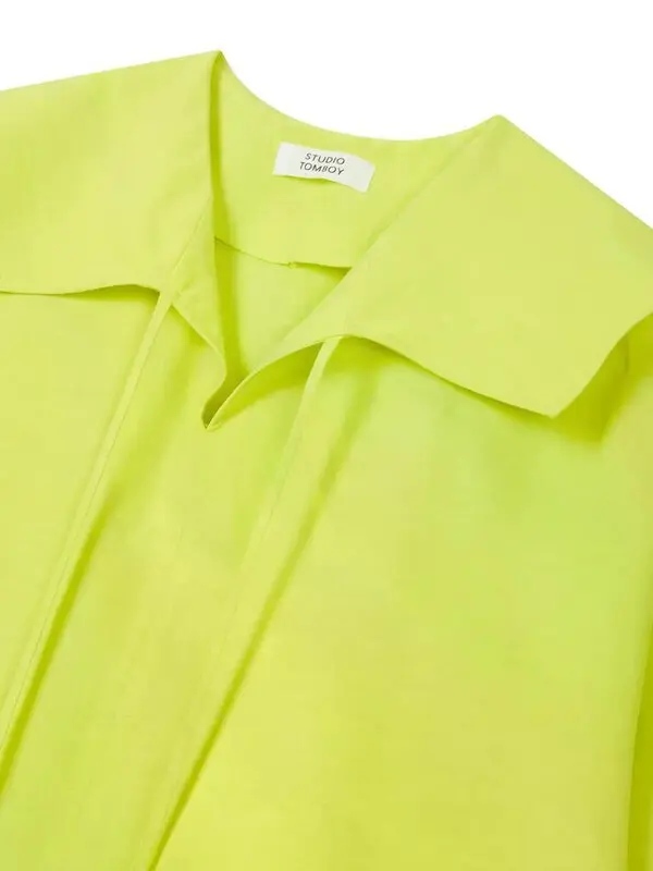 STUDIO TOMBOY Sailor-collar Drawstring-hem Blouse