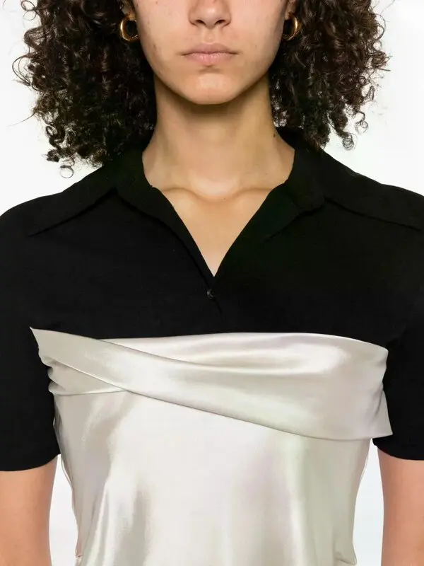 Nanushka Satin-paneled Mini Dress