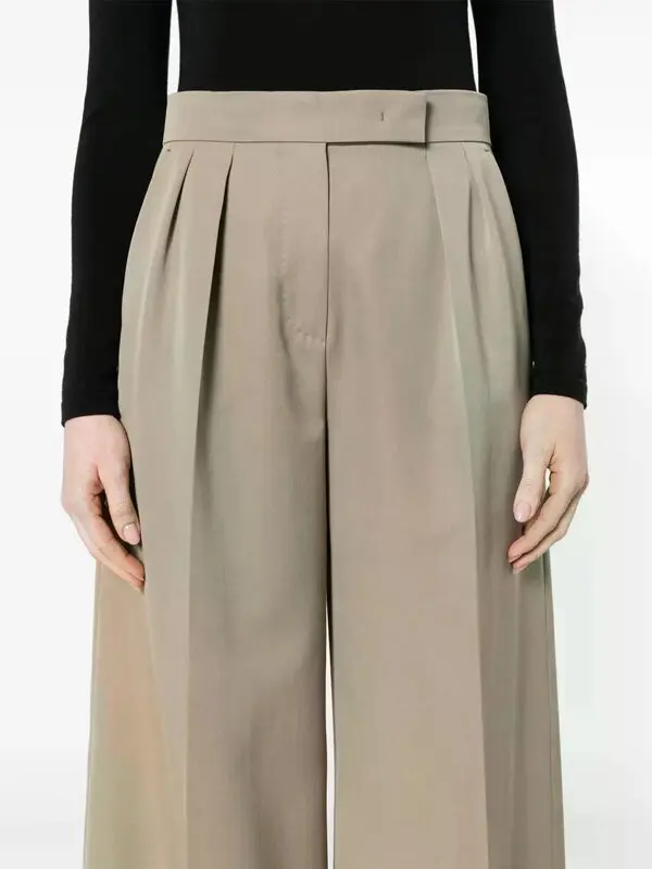 Max Mara Pleated Wide-leg Trousers