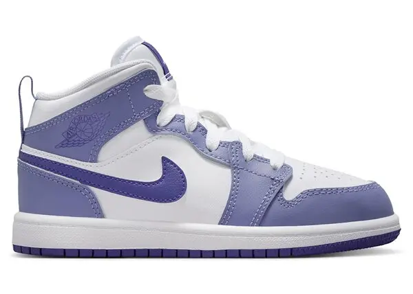 JORDAN 1 Mid Sneakers - Dusty Amethyst/white/court Purple