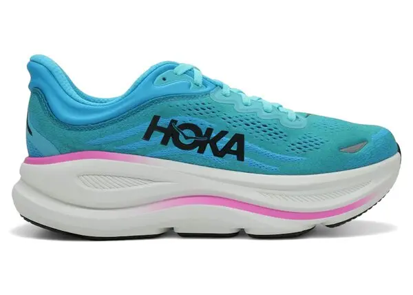 Hoka One One Bondi 9 Sneakers - Skyward Blue/neon Fuchsia