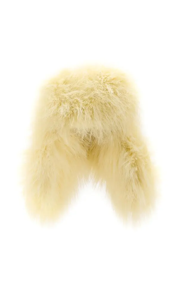 Jacquemus Grande Chapka Faux Fur Hat - Yellow