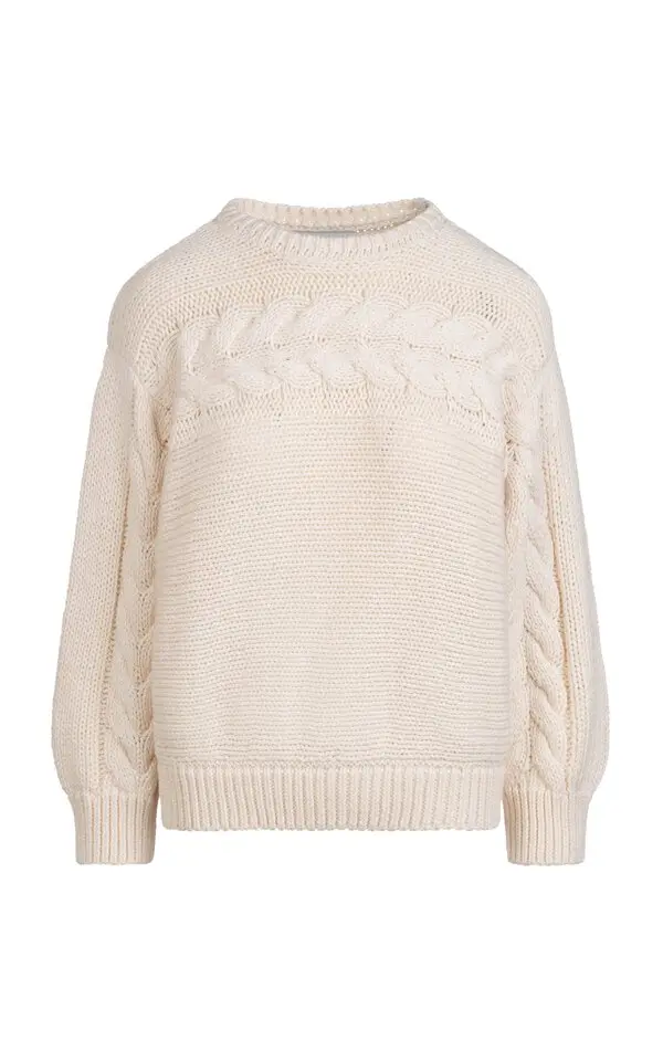 Merlette Serin Pima Cotton Sweater - Off-white
