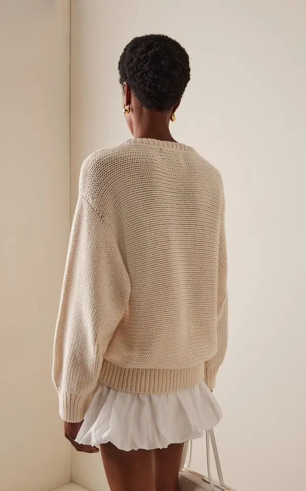 Merlette Serin Pima Cotton Sweater - Off-white