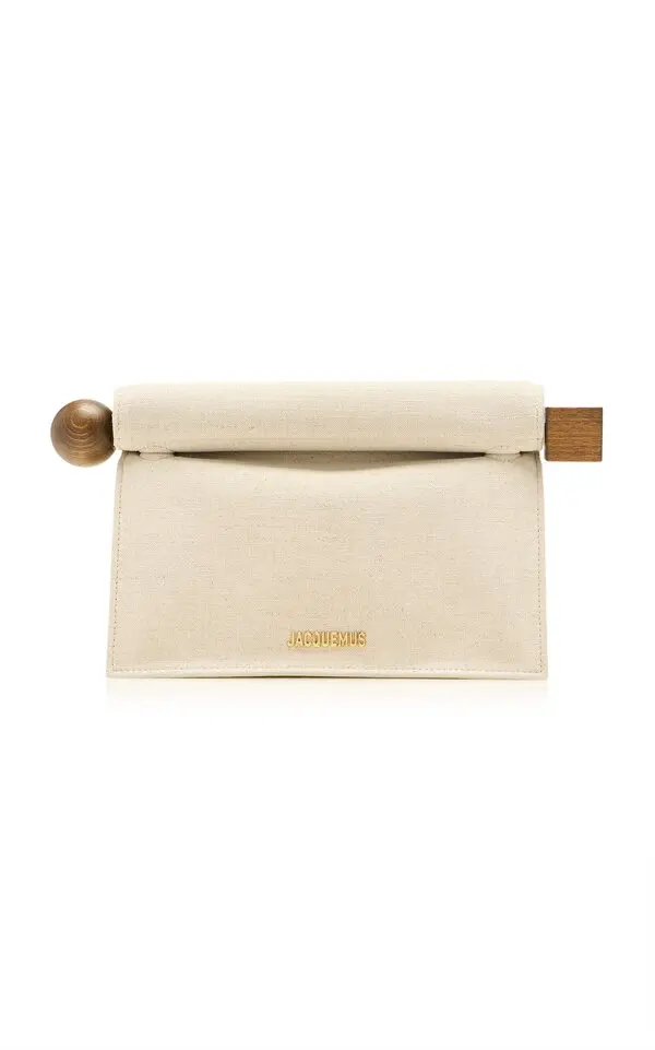 Jacquemus Rond Carre Clutch - White
