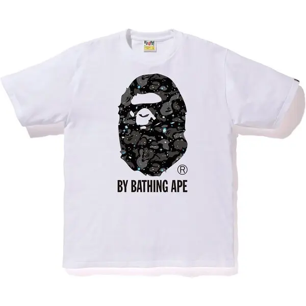 A BATHING APE Space Camo Bathing Tee Shirt - White