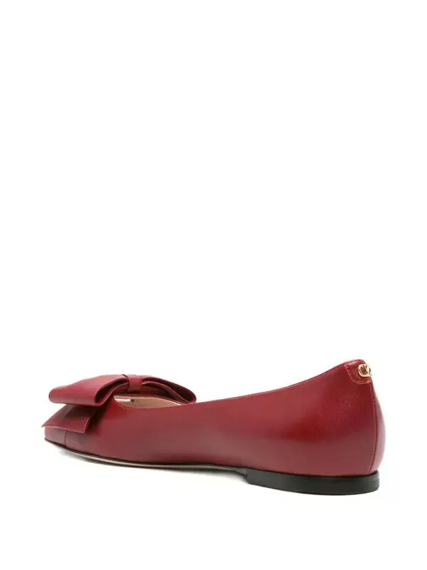 Valentino Garavani Bow-details Ballet Flats - Red