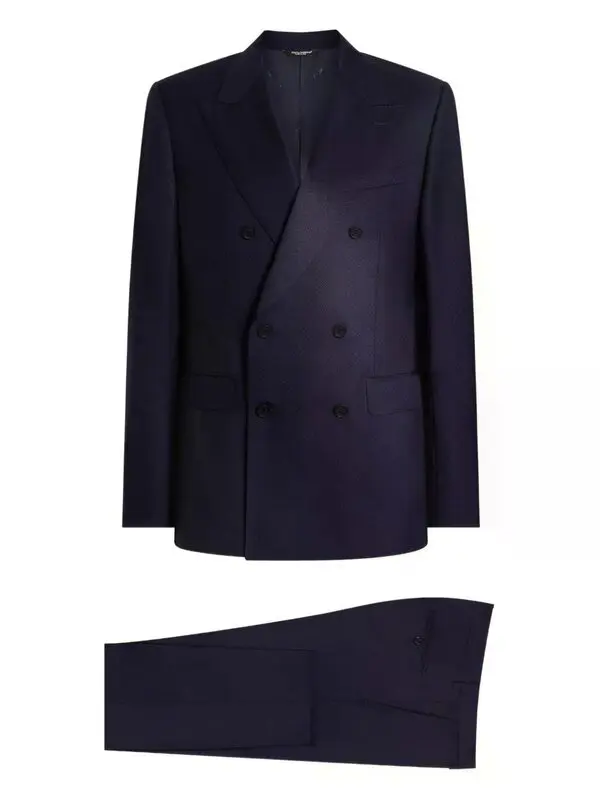 Dolce & Gabbana Double-breasted Suit - Blue