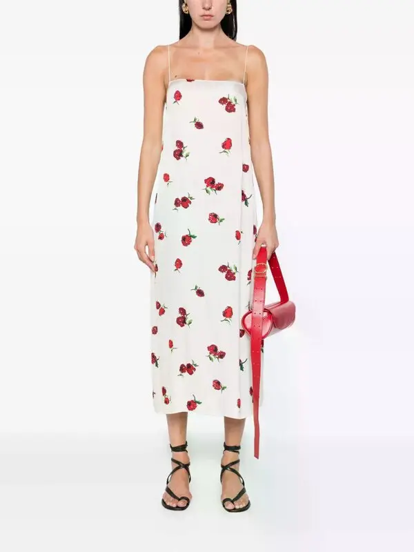 Khaite Sicily Midi Dress - Neutrals