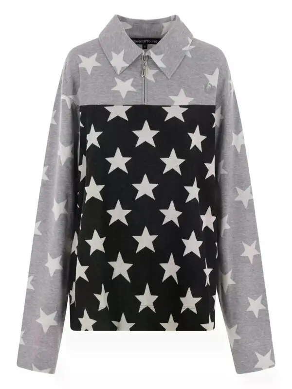 REWARD IF FOUND Star-print Polo Top
