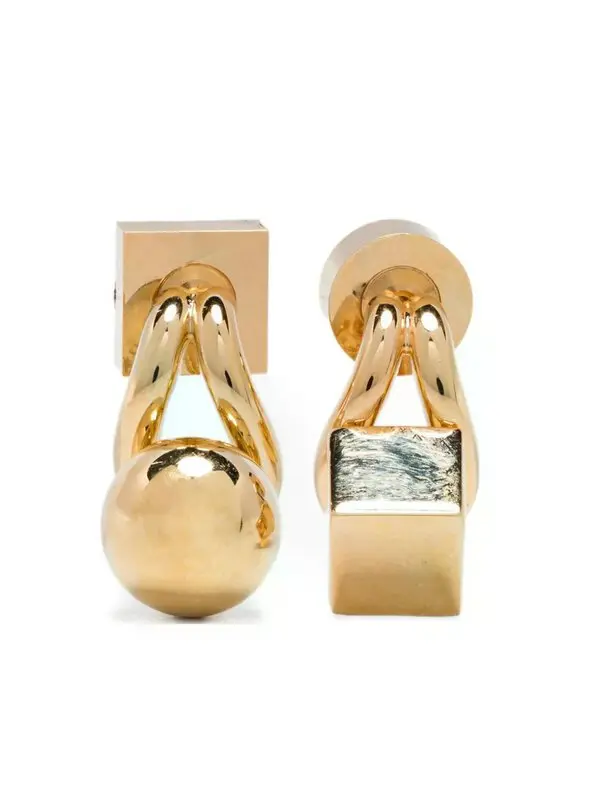 Jacquemus The Nodo Shape-embellished Earrings - Gold