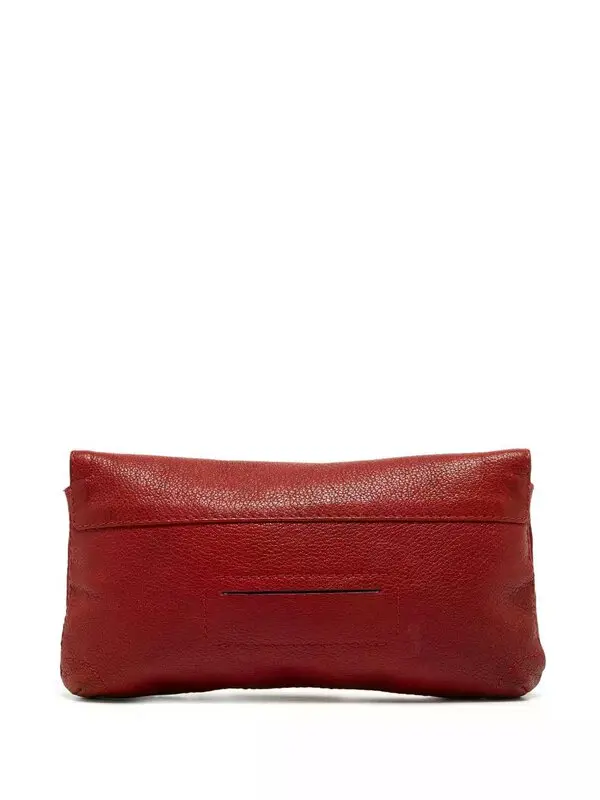 Carolina Herrera Ch Bow Detail Leather Clutch