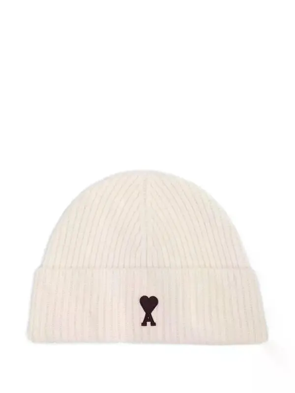 Ami De Coeur Wool Beanie - Neutrals