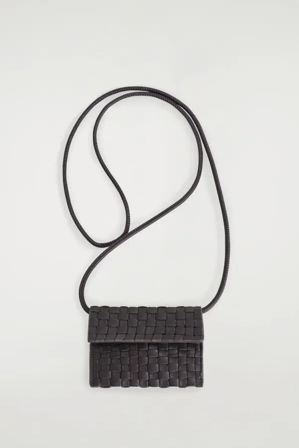 Cos Braided Leather Card Holder