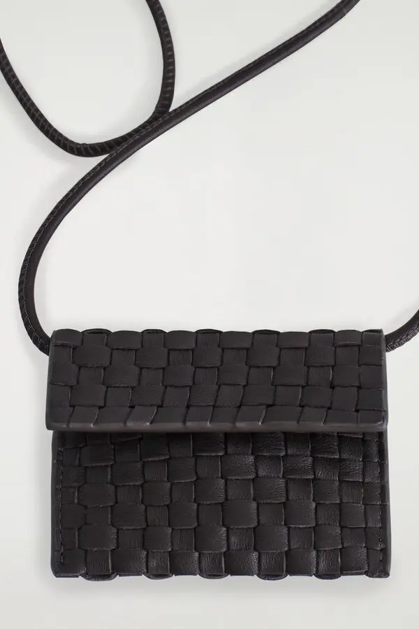 Cos Braided Leather Card Holder