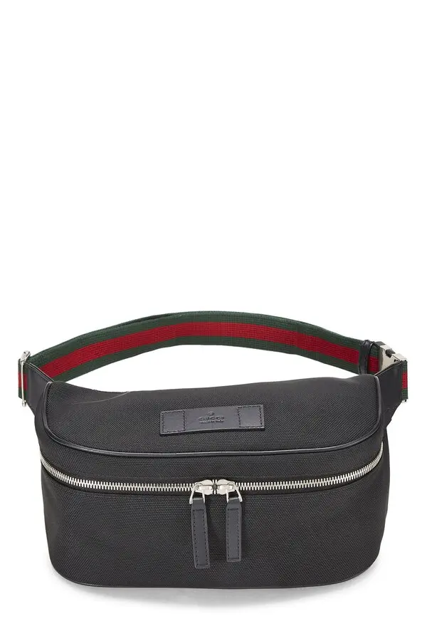Gucci Techno Canvas Sling Bag - Black