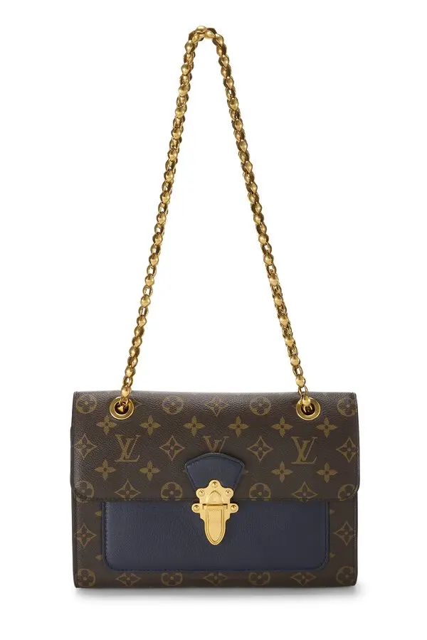 LOUIS VUITTON Monogram Canvas Victoire Shoulder Bag - Navy