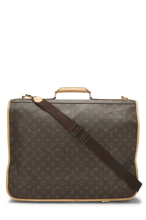 LOUIS VUITTON Monogram Portable Bandouliere Garment Bag