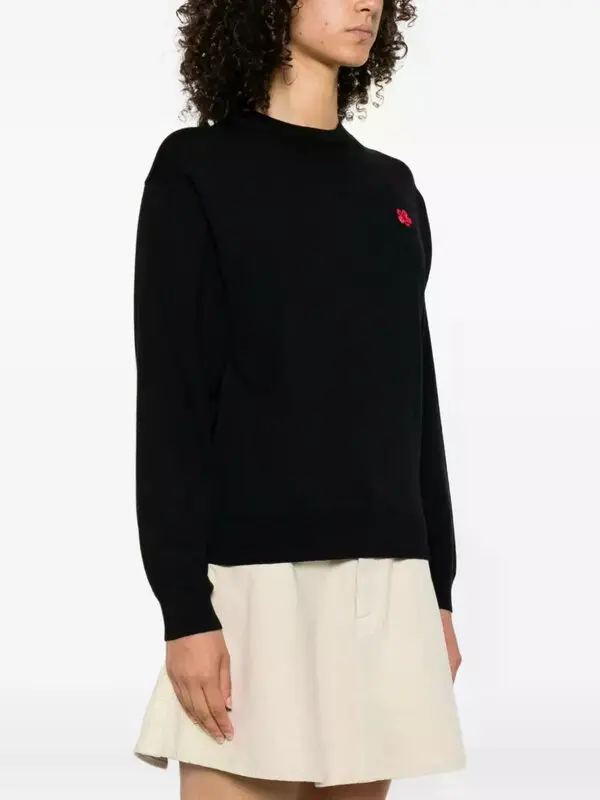 Kenzo Flower-embroidered Wool Sweater