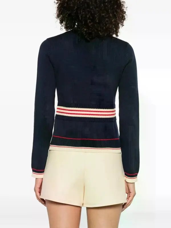 Valentino Garavani Cherry-embellished Crew-neck Sweater
