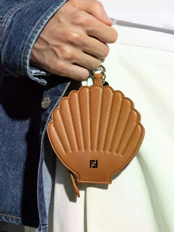 Fendi Shell-shaped Charm Keyring