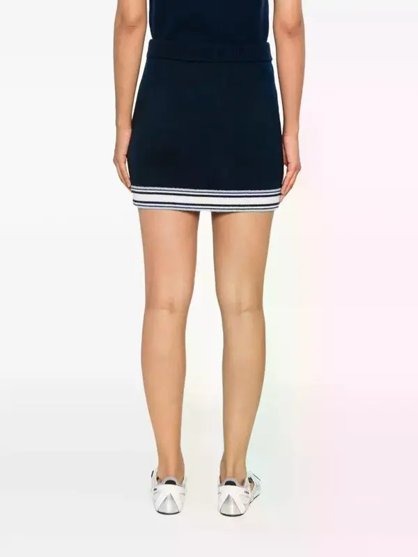 Casablanca Striped Tennis Skirt - Blue