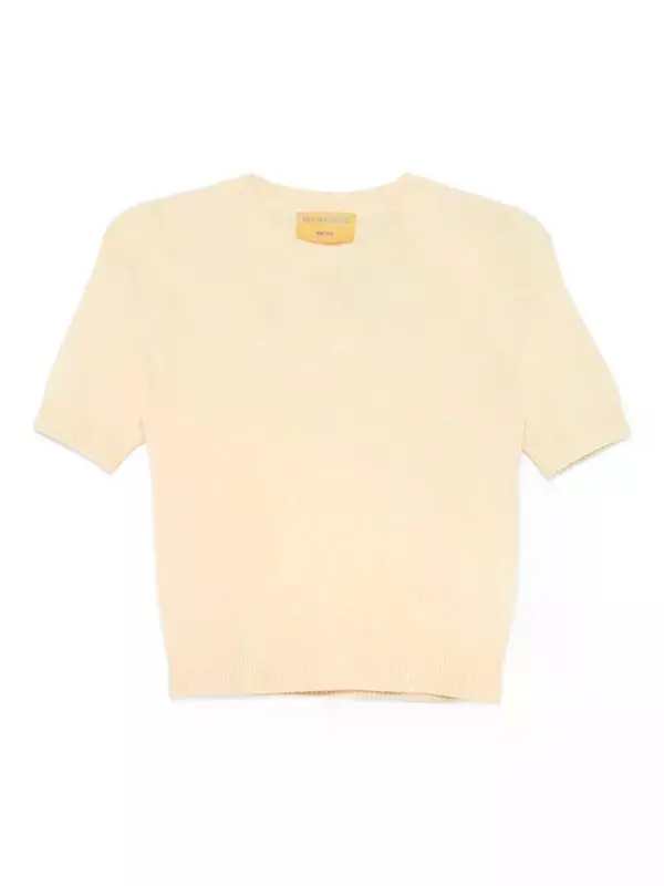 Guest In Residence Compass Cashmere T-shirt - Neutrals