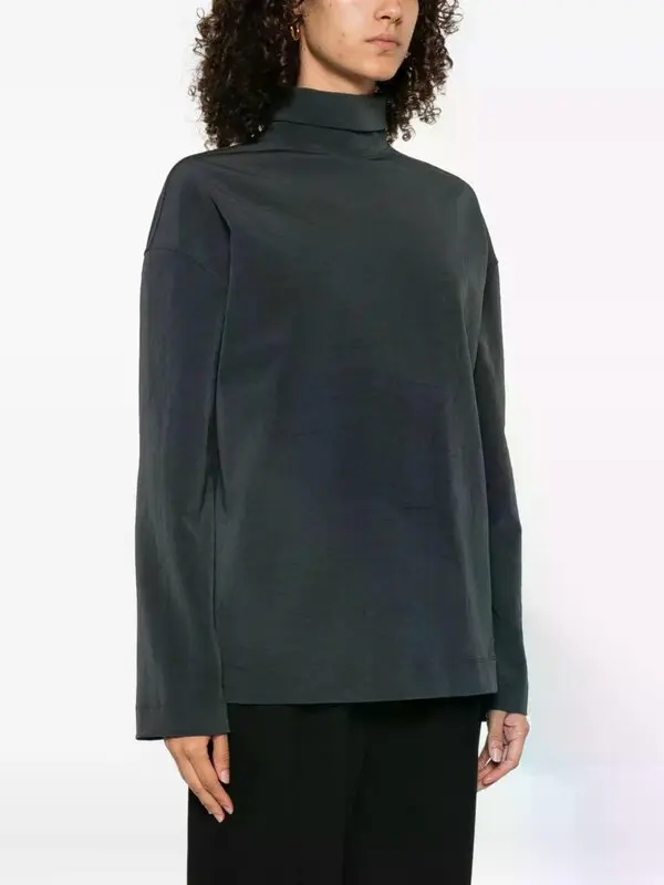 Nanushka Sitara Turtleneck Top - Blue