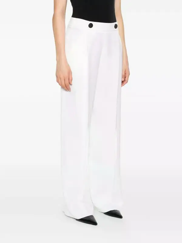 Giorgio Armani Button-fastening Silk Trousers
