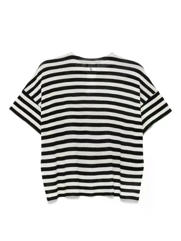 Giorgio Armani Striped Virgin-wool Top