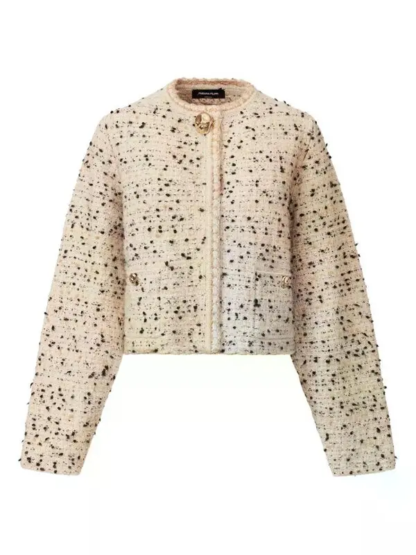 Fabiana Filippi Tweed Jacket With Gold-tone Buttons